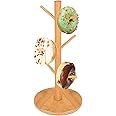 Amazon.com | Bamboo Donut Stand Bagel Stand, 13 Inch Donut Holder ...
