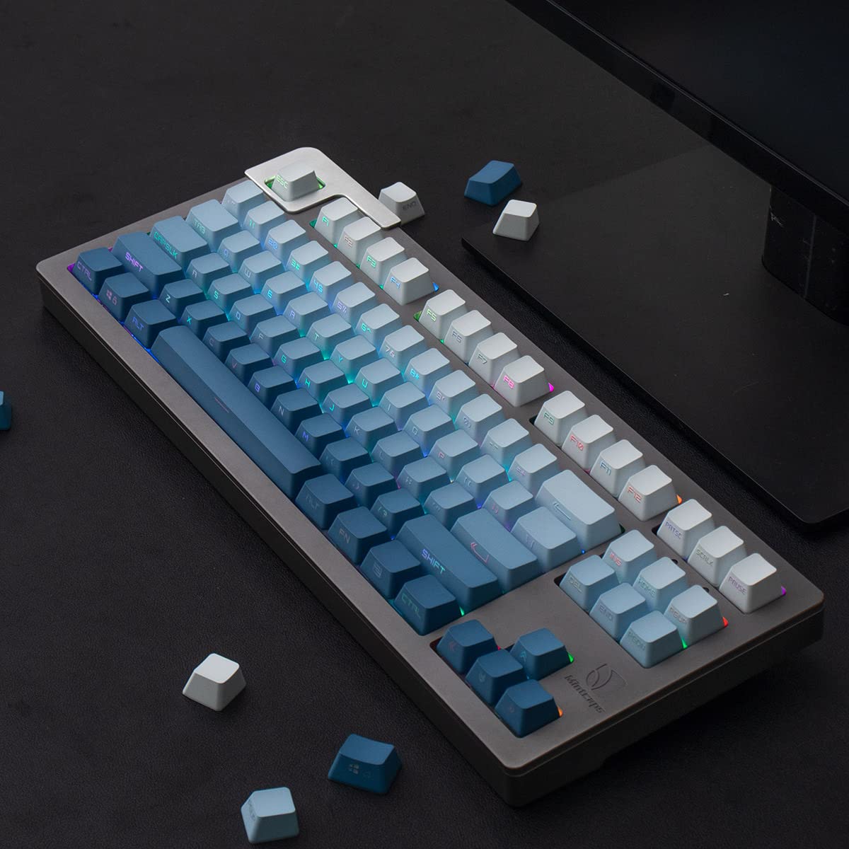 Mua Side Printed Keycaps Custom Shine Through PBT Key caps Set 134 Keys ...