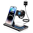 Amazon.com: Barggn 3 in 1 Wireless Charger,Charging Station for Apple Devices Foldable Charging ...