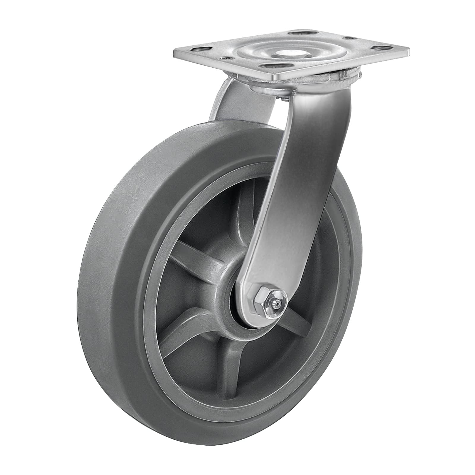 Mua 8x2" Heavy Duty Caster Wheels -Industrial Caster Wheels, Rubber ...