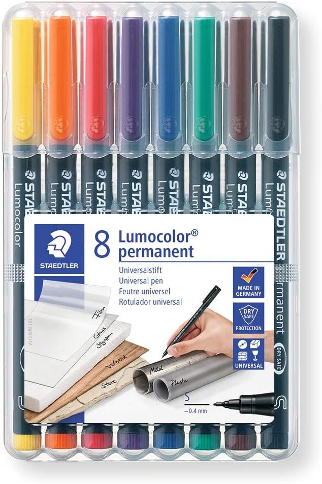 Staedtler Lumocolor Universal Pen, Super Fine, Felt Tip, Permanent ...