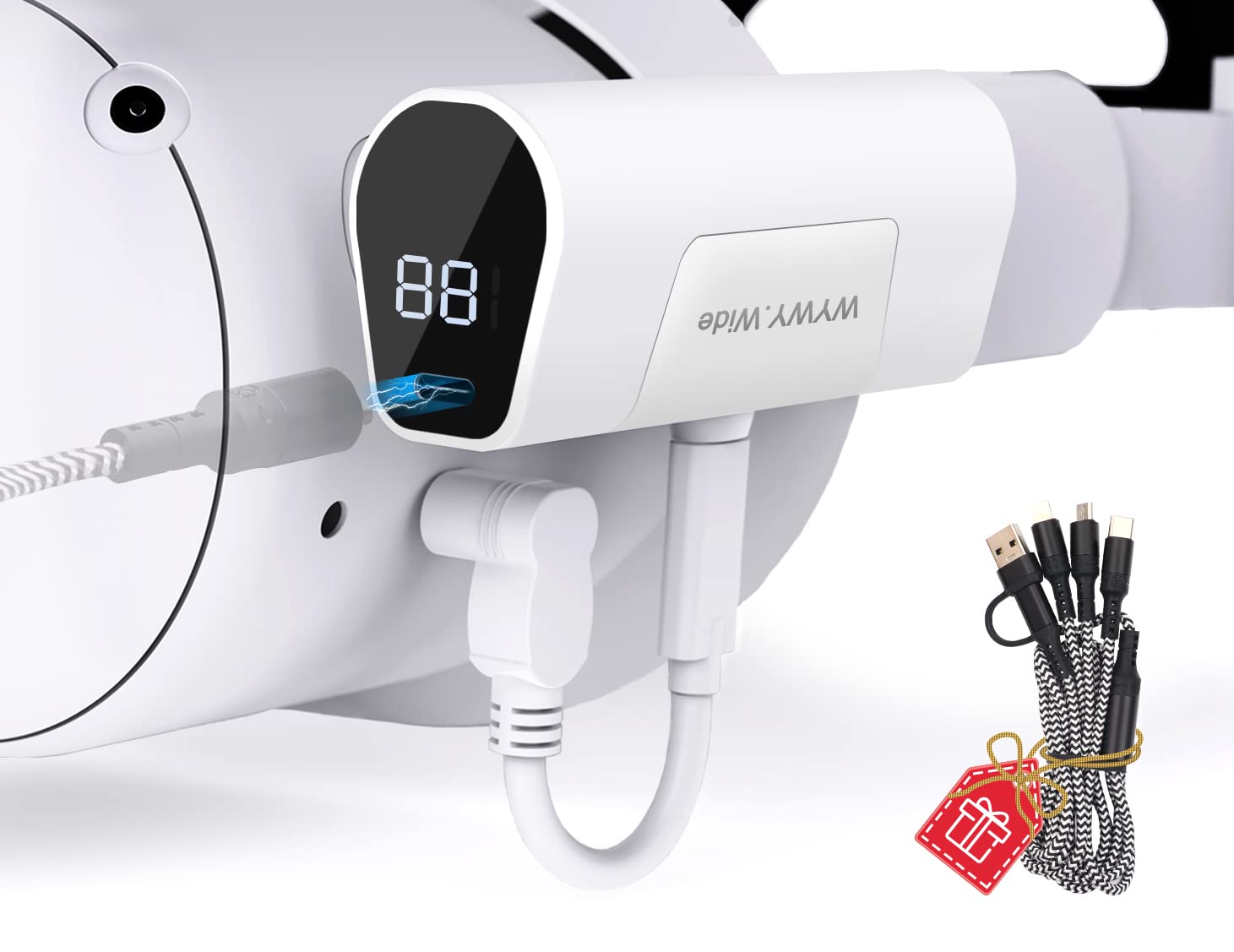 5000mAh Rechargeable Battery Pack for Oculus Quest 2 Accessories/Meta ...