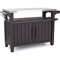Amazon.com : Keter Unity XL Portable Table and Storage Cabinet, in ...