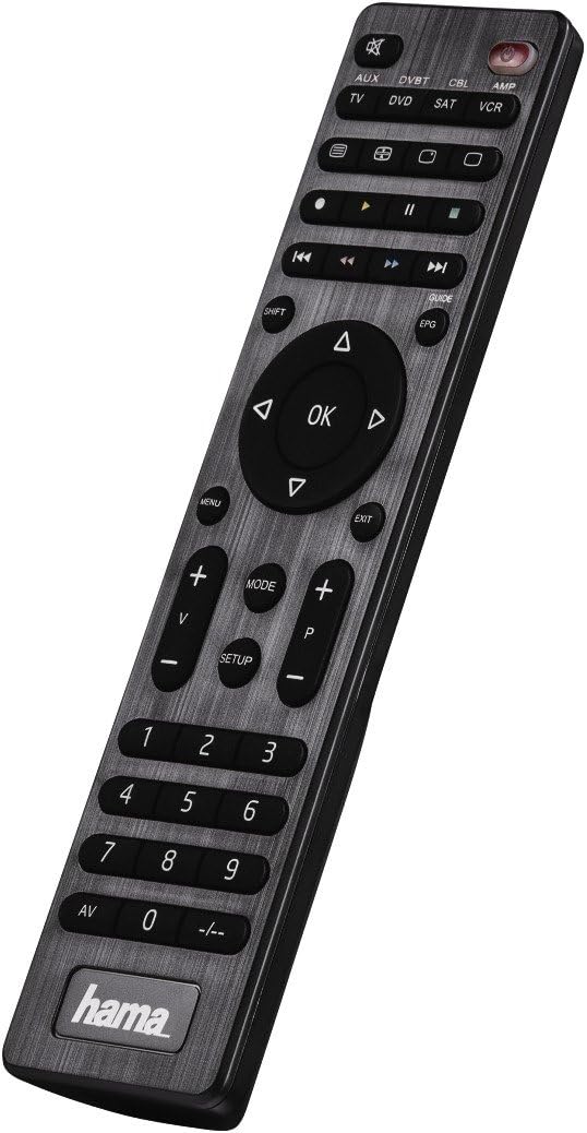 Hama Universal 10 m 4-in-1 Remote Control for TV/DVD/STB/VCR, black ...
