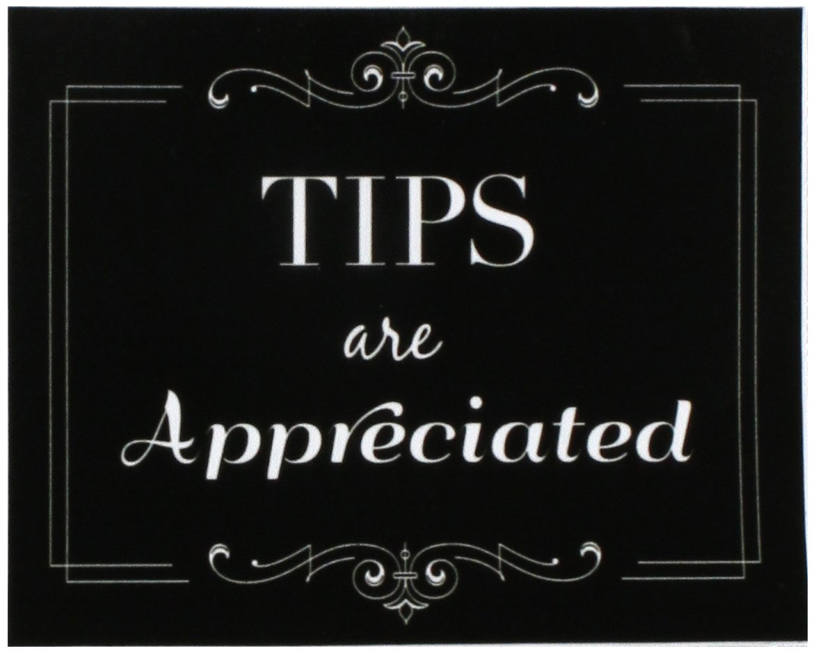 Amazon.com: Wall26 Tips are Appreciated Sticker/Decal Store Sign ...