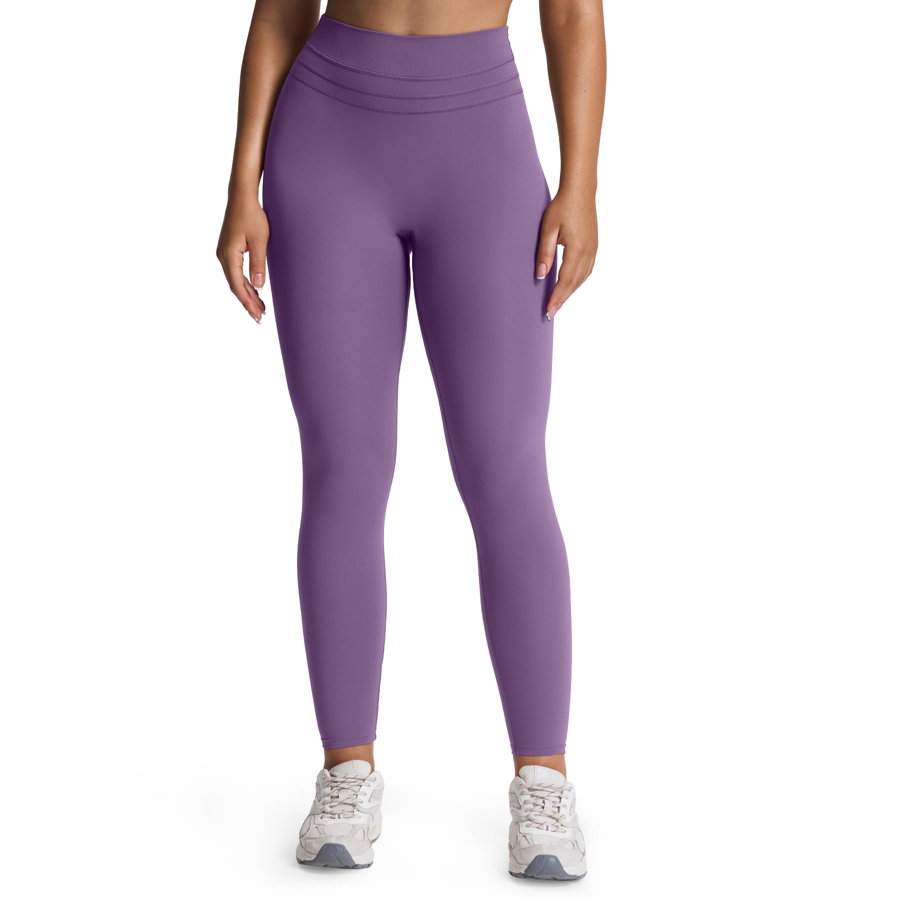 Aoxjox High Waisted Workout Leggings for Women Scrunch Tummy Control ...