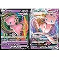 Amazon.com: Mew V & Vmax Card Set - Fusion Strike 113/264 & 114/264 - Pokemon Ultra Rare Card ...