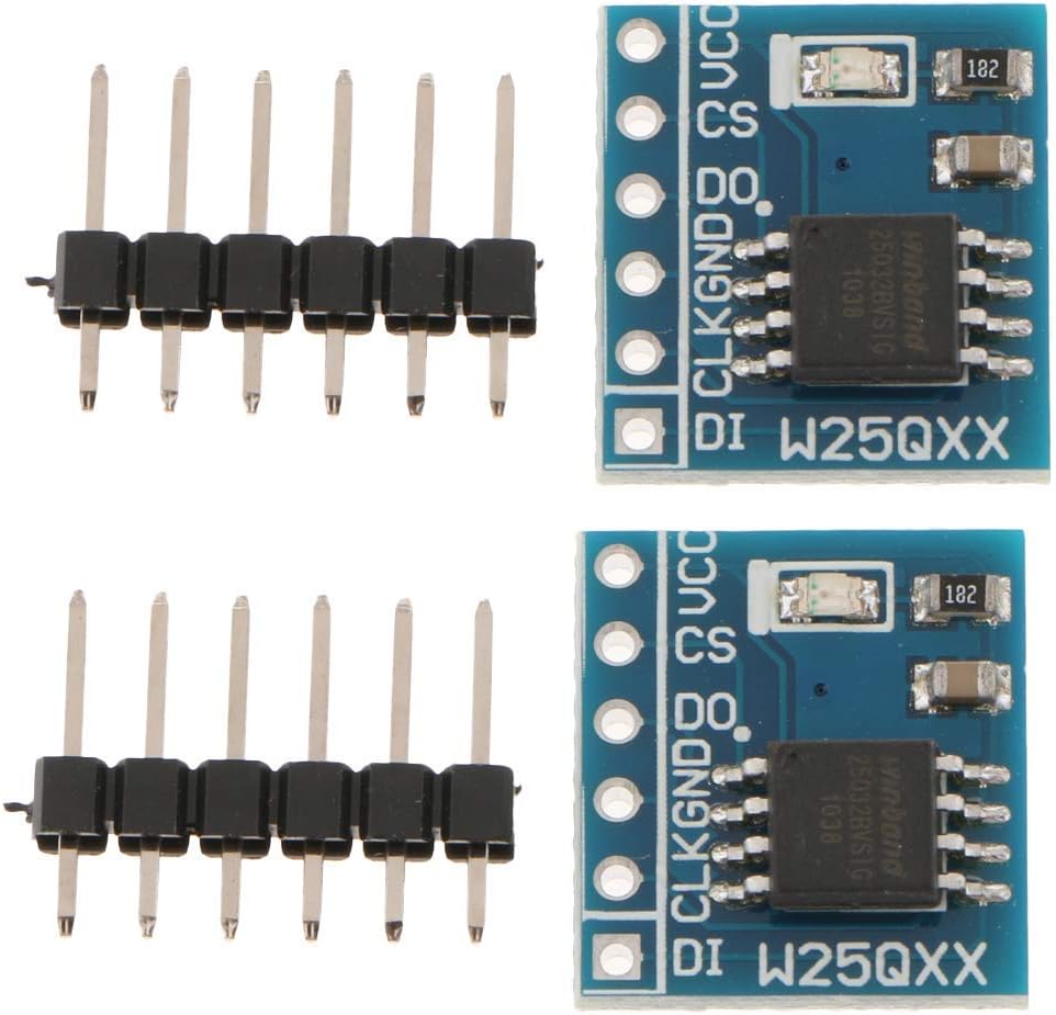 2pcs W25Q128 128M-bit / 16M-Byte Large Capacity Flash Storage Module ...
