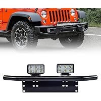 VOSICKY License Plate Holder Bar 23inch Bull Bar Style Light Bar Mount ...