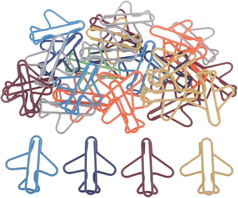 P Prettyia Lot de 30 Trombones Fantaisie Trombones de Papier Clips ...