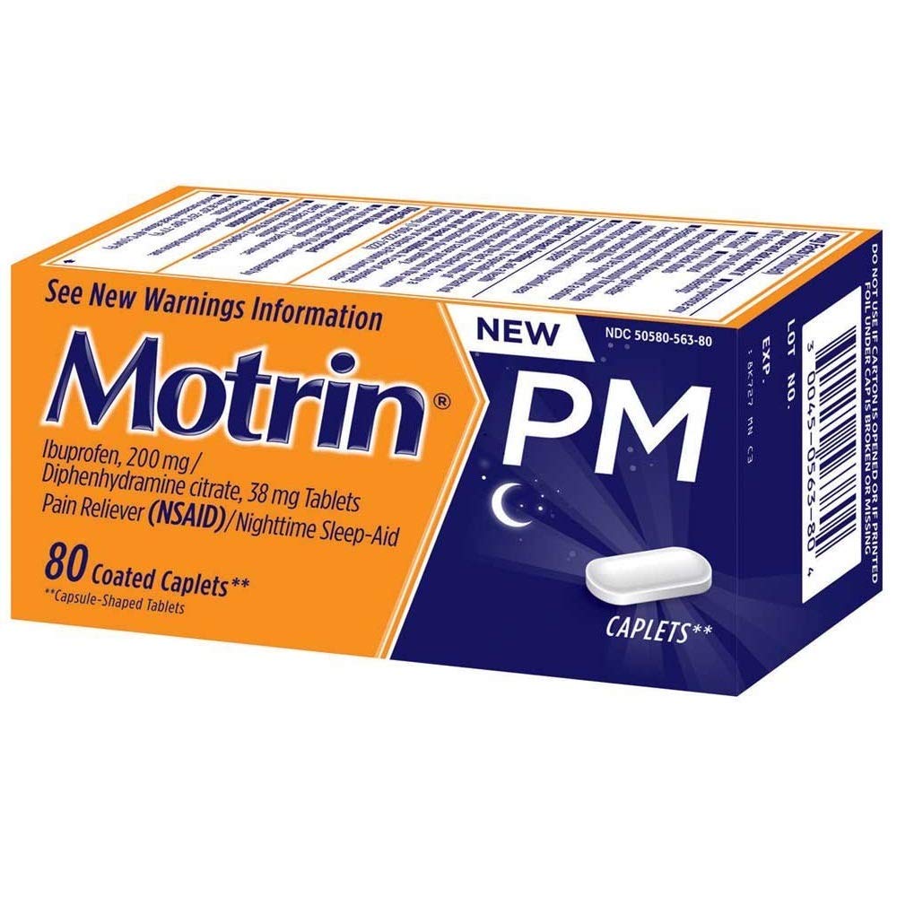 Mua Motrin PM Coated Caplets 80 Caplets (Pack of 4) trên Amazon Mỹ ...