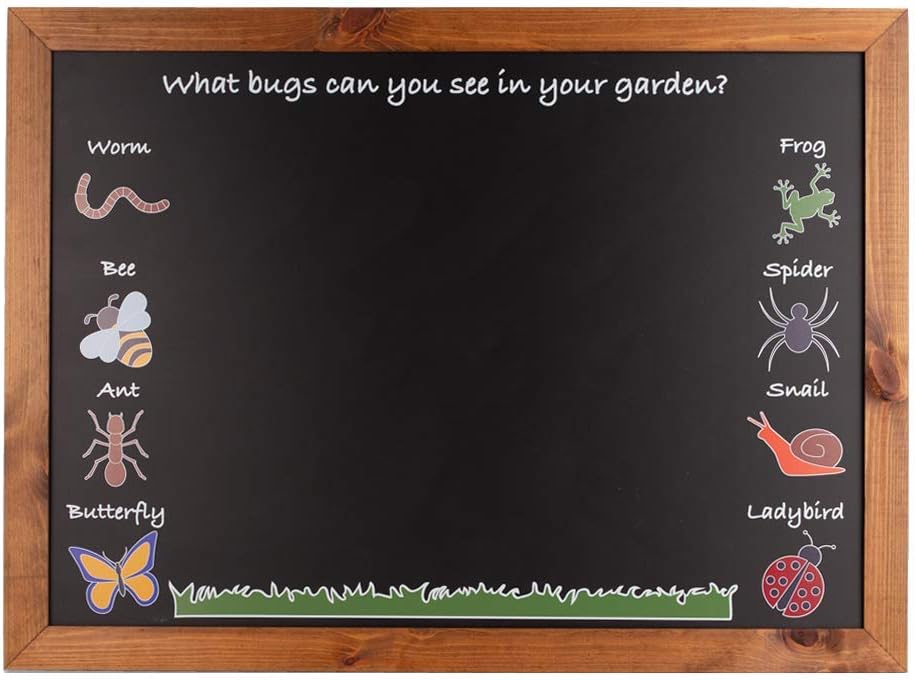 Chalkboards UK WC055 Garden Bug-Kids Large Indoor/Outdoor Chalkboard ...