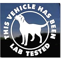 Amazon.com: This Vehicle Has Been Lab Tested | Labrador Retriever Vinyl ...