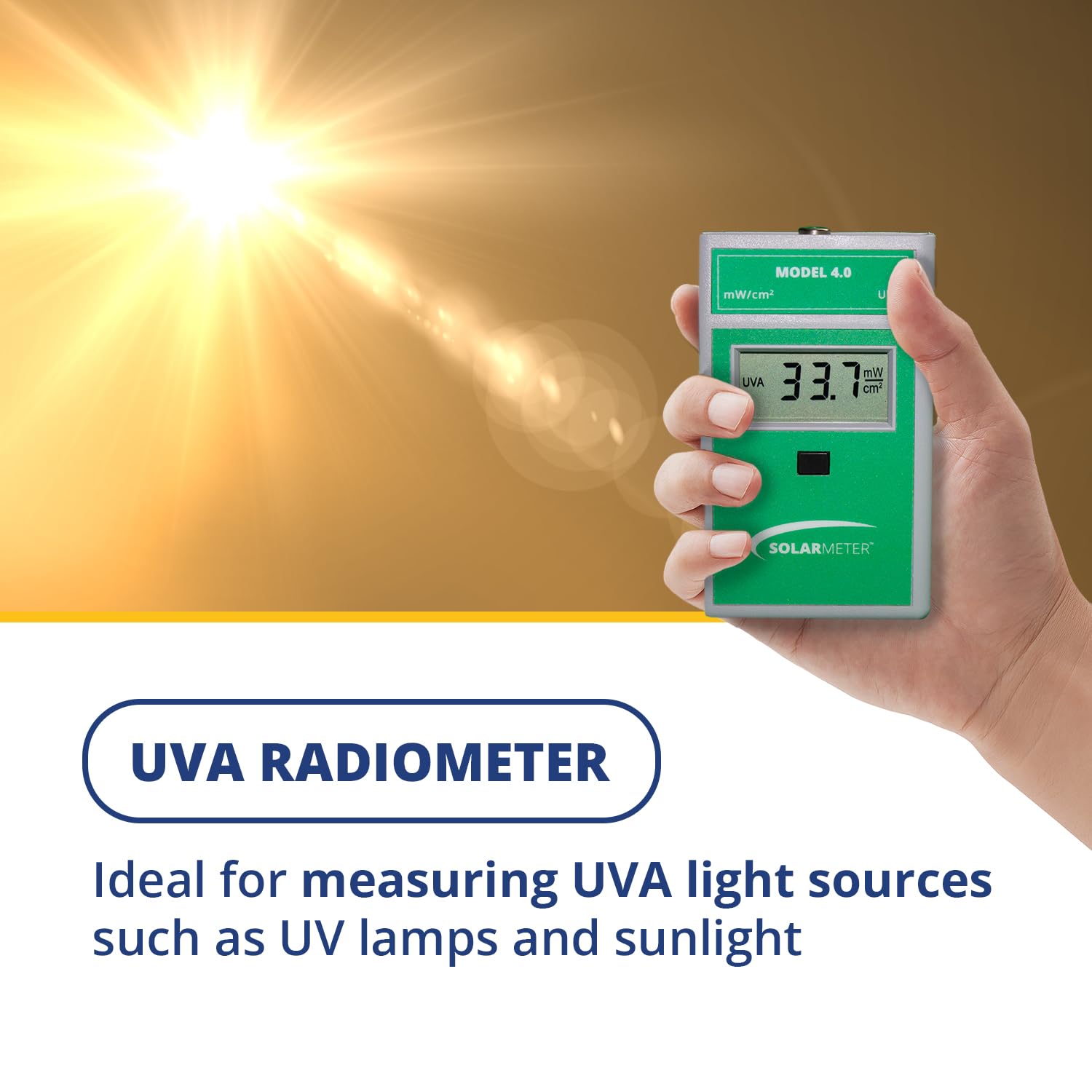 Solarmeter Model 4.0 Standard UVA Meter, Digital UVA Radiometer ...