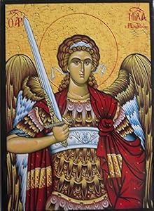 St Michael Religious Icon. Wooden Greek Icon. Saint Michael the ...