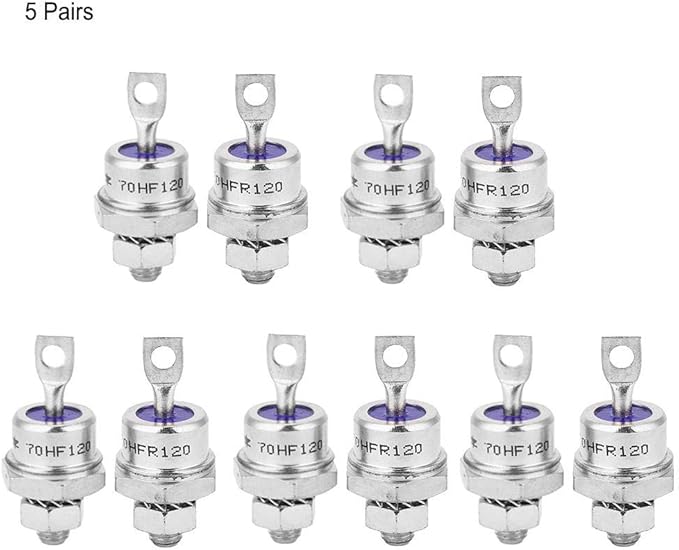 Amazon.com: 5 Pairs 70HFR (70HF) 120 Imported Spiral Rectifier Diodes ...