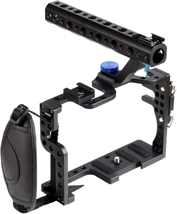 Amazon.com : BGNing Aluminum DSLR Camera Cage Kit with Handle Grip ...