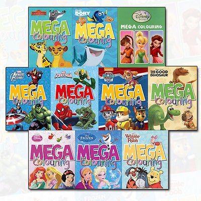 Buy Mega Colouring Book Collection 10 Books Bundle (Disney Pixar ...