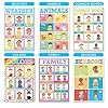 Set of 12 ASL Posters ABC Sign Language Flash Cards American Sign ...