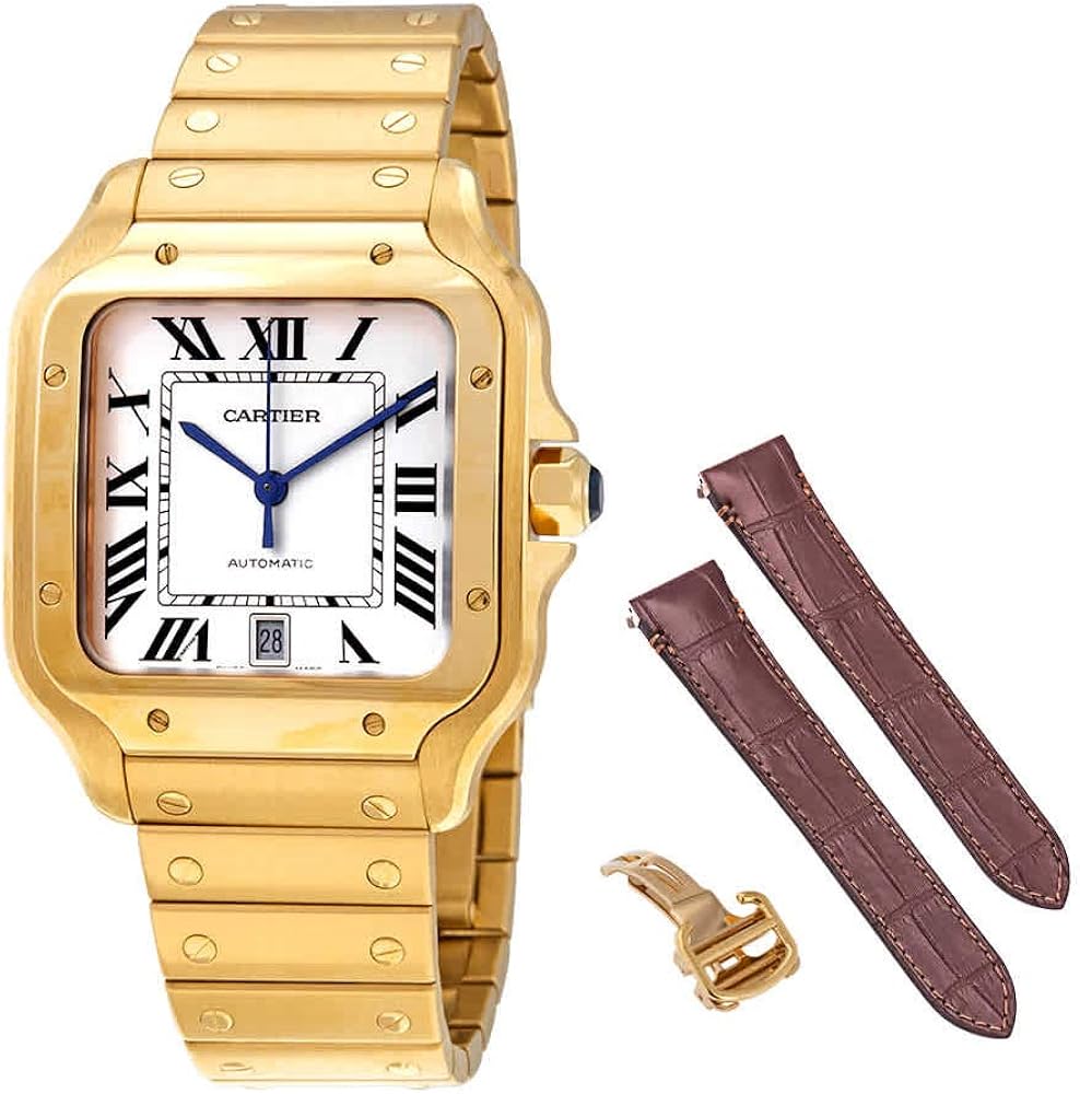 Cartier Santos de Cartier WGSA0009 - Reloj de Pulsera para Hombre (Oro ...