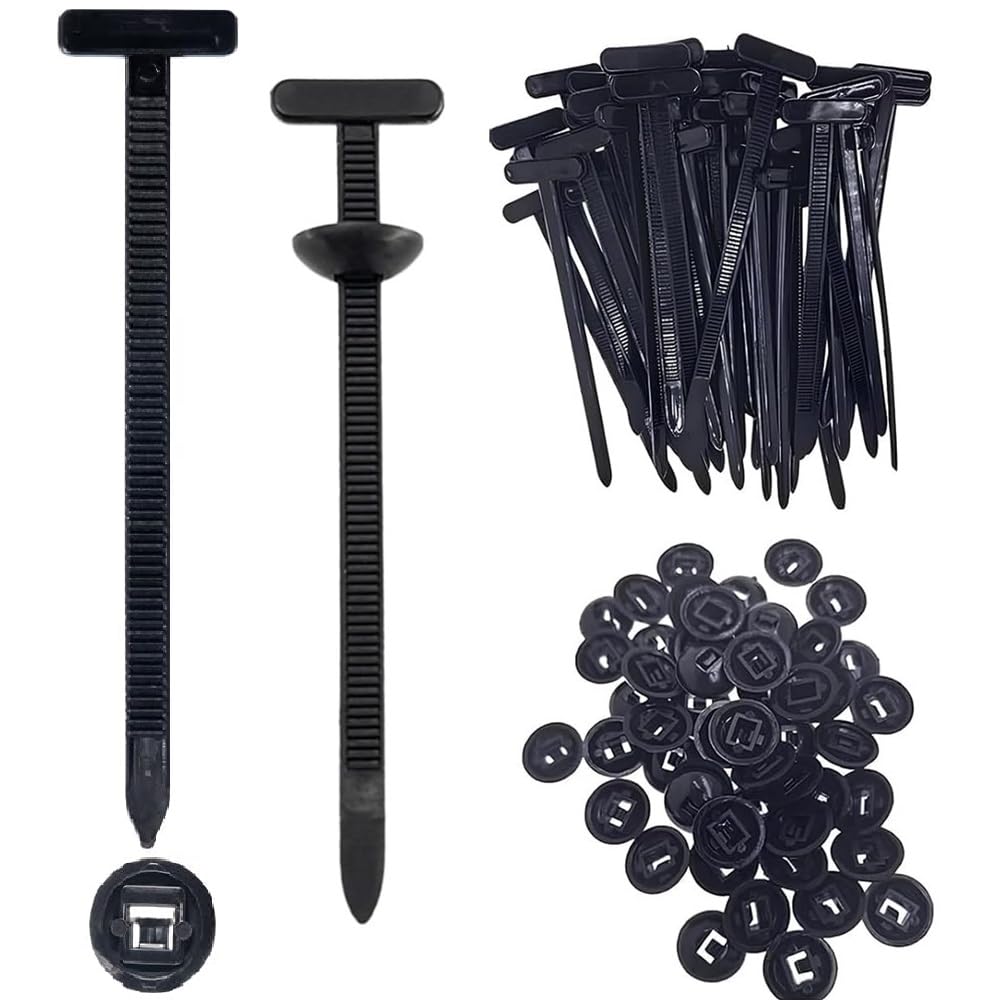 20PCS Nylon Universal Cable Tie Buckle, Heavy Duty Self Locking Nylon ...