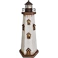 Amazon.com: Aecipl Wooden Lighthouse with Lights Nautical Tabletop ...