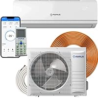 Amazon.com: AURUS 1 Ton Mini Split Wifi Enabled 17.5 SEER Cools Up to ...