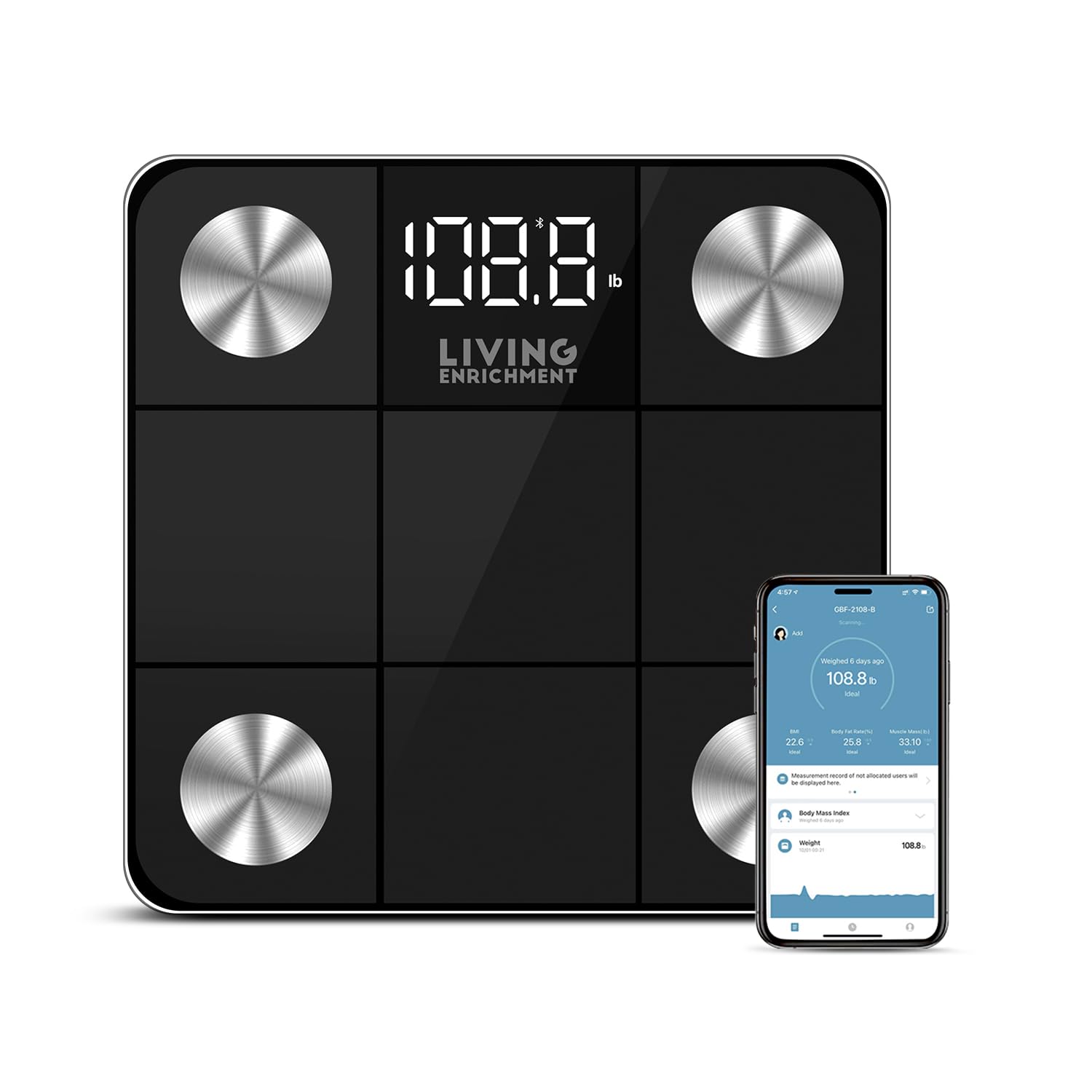 Mua Bluetooth Scale for Body Weight, Living Enrichment Upgrade Digital ...