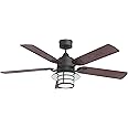 Amazon.com: GETINLIGHT 52'' Integrated LED Indoor & Outdoor Ceiling Fan ...
