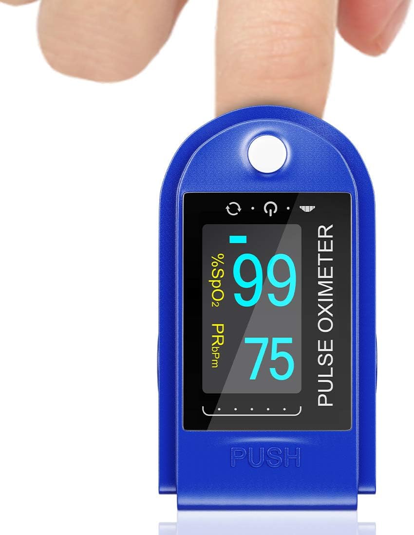 Pulse Oximeter, Oxygen Monitor Finger Heart Rate Monitor Oxygen ...