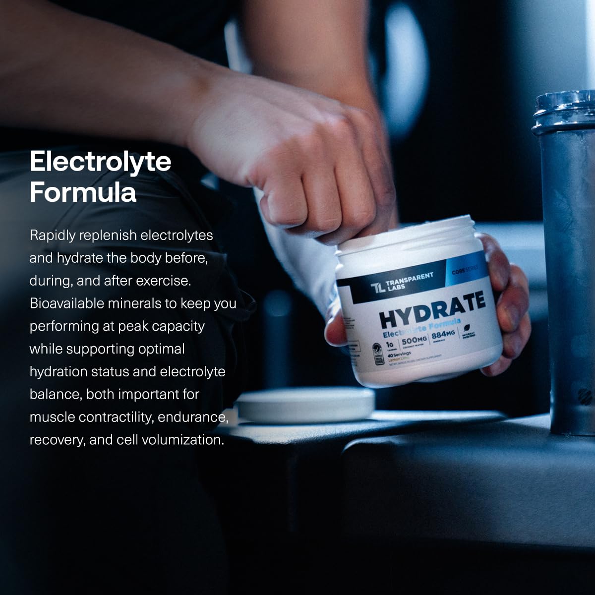 Mua Transparent Labs Hydrate Naturally Sweetened Electrolytes Powder ...