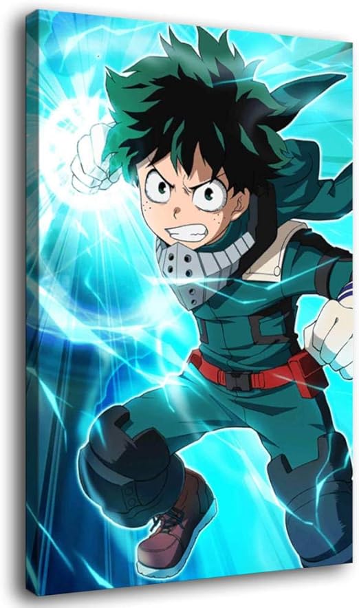 Póster de My Hero Academia Deku Punch en lienzo y arte de pared con ...