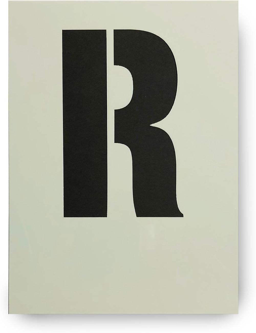Big Letter R Stencil 120mm 4 3/4 Inches Tall on Tough Durable Plastic ...