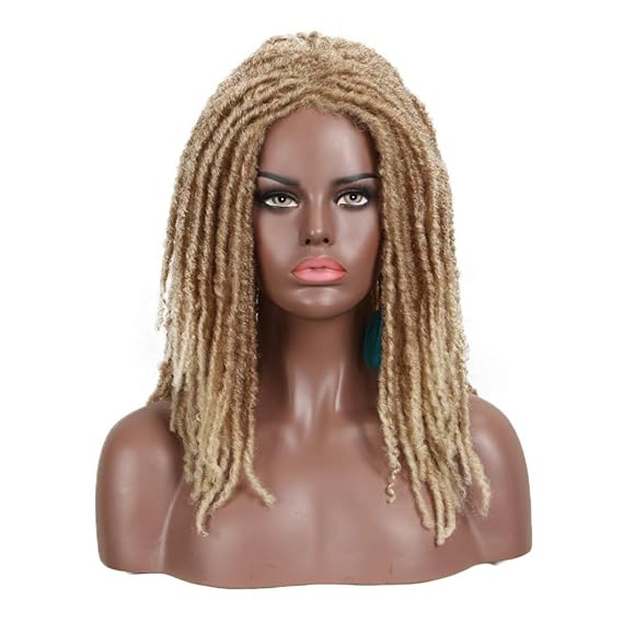 Amazon.com : FASHION IDOL 21" Synthetic Long Dreadlock Wig 613 Curly ...