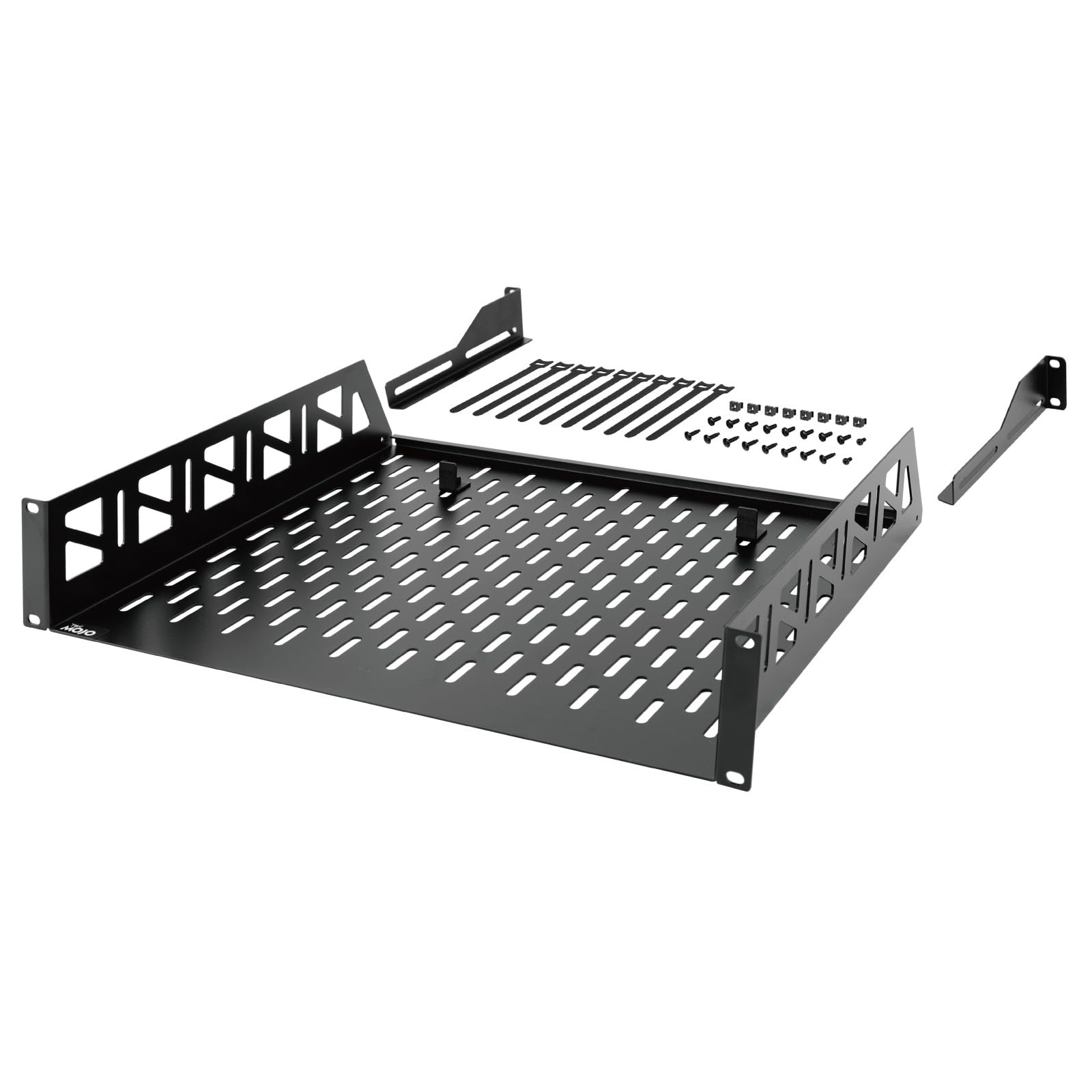 Tecmojo 2U Rack Shelf,19 inch Server Rack Shelf 16 inch Depth,Weight ...