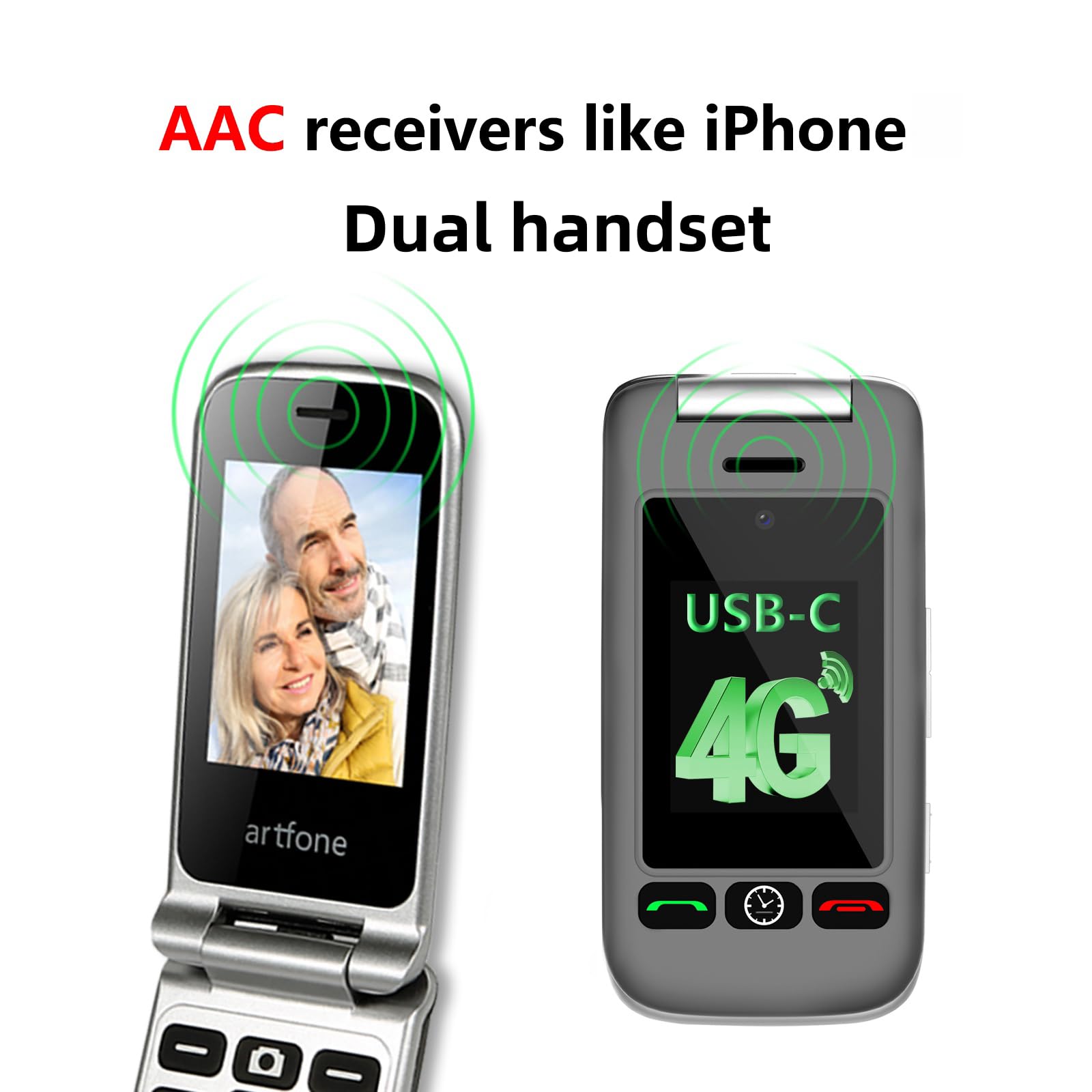 Mua KELIN artfone 4G SIM-Free Foldable Mobile Phone for The Elderly with Big Button, LTE Easy to ...