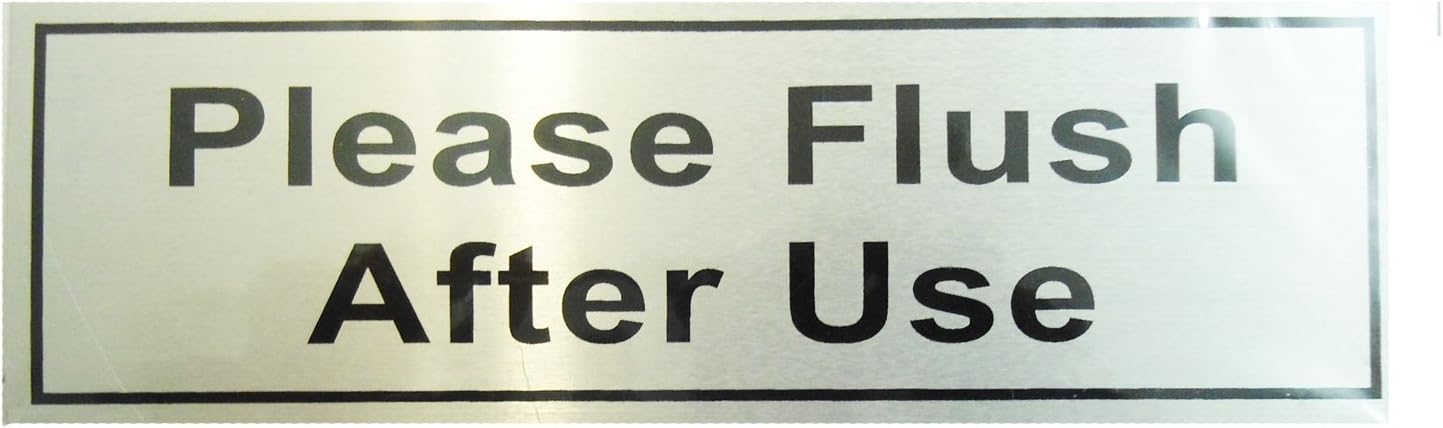 Please Flush After Use Sign: Amazon.co.uk: DIY & Tools