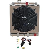 Amazon.com: ALLOYWORKS 4 Row Core All Aluminum Radiator + Fan Shroud + Relay for 1992-2000 Honda ...