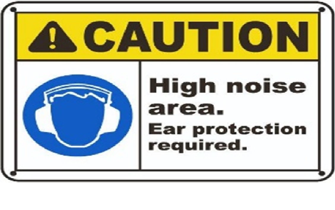 High Noise area board information signage ( 300m x 600 mm): Amazon.in ...