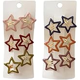 Amazon.com : Teaaha 30 PCS 1.18'' Star Snap Hair Clips, Non Slip Cute ...