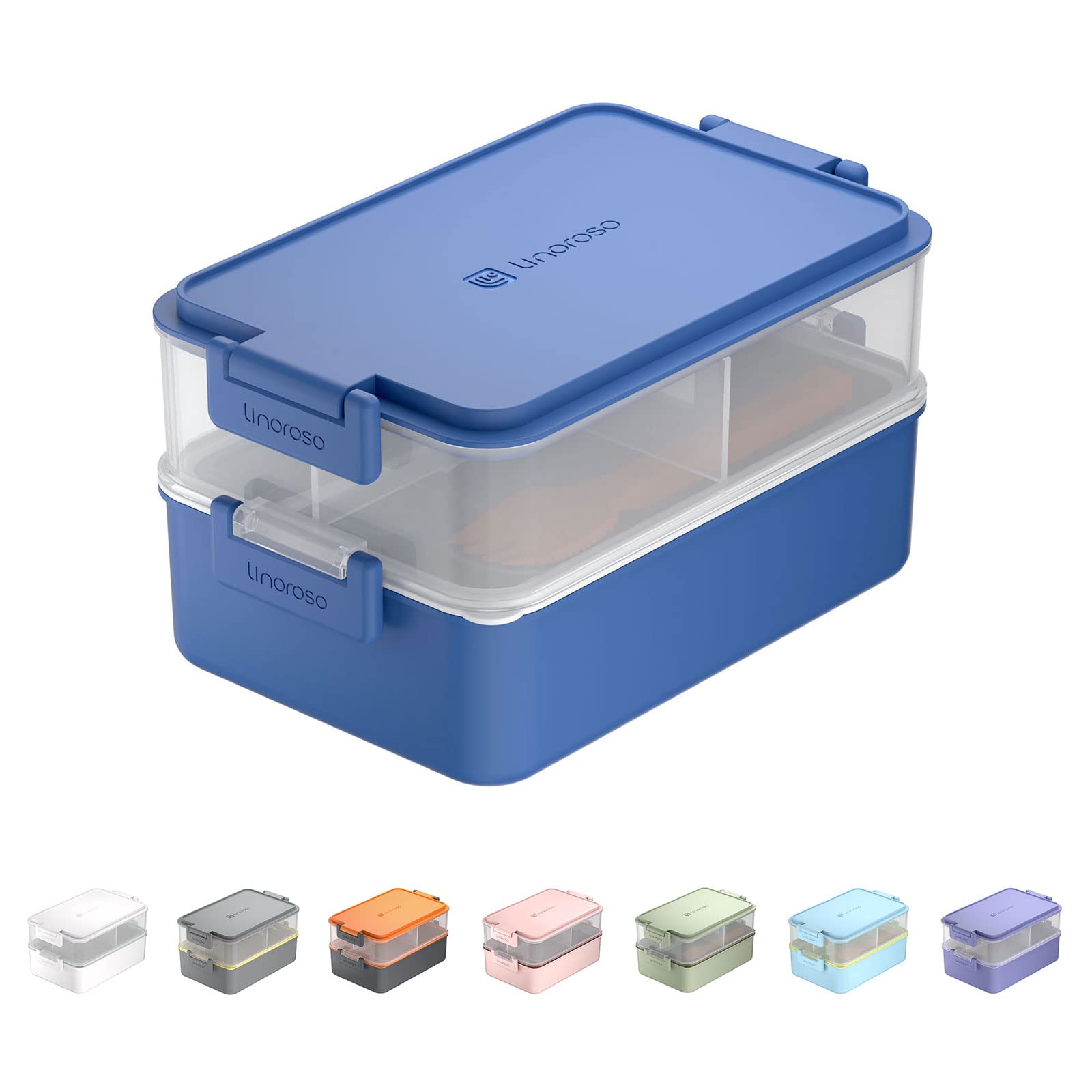 Mua linoroso Stackable Bento Box Adult Lunch Box | Meet All You On-the ...