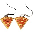 Amazon.com: Polymer Clay Pepperoni Pizza Slice Earrings: Clothing ...