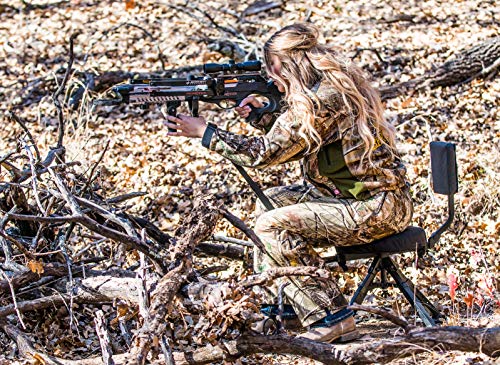 BenchMaster BMGBSC2 Four Leg Ground Blind Chair Shooting Chair with Gun ...