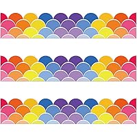 Amazon.com: Rainbow Scallops Border Trim - Bulletin Borders Stickers ...