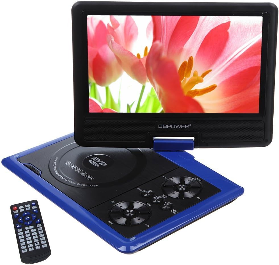 DBPOWER Reproductor de DVD Portátil de 9.5" con Pantalla Giratoria ...