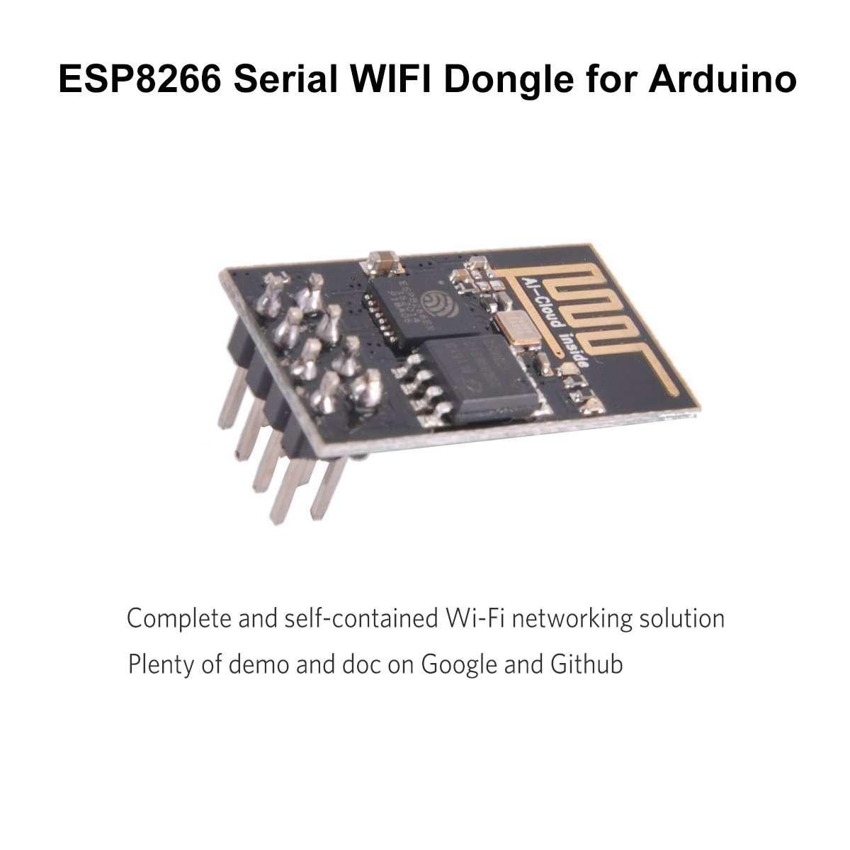 Makerfocus 4pcs Esp8266 Esp 01 Serial Wireless Wifi Transceiver Module Compatible With Arduino