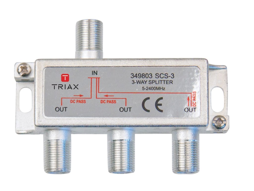 Triax Passive Splitter 3 Outputs SCS 3 Dimming 6 - 8dB: Amazon.co.uk ...