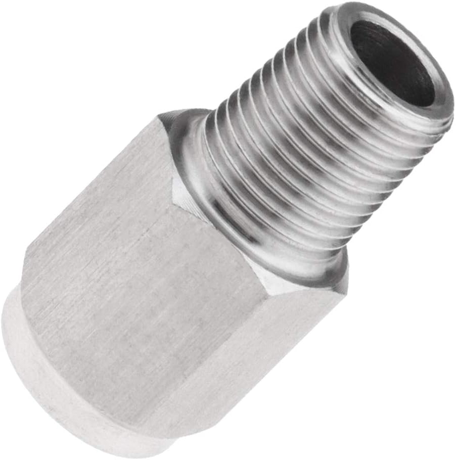 Oil Pressure Gauge Reducer Adapter, Fit for Temperature Pressure Gauge ...