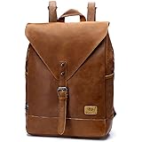 S-ZONE Double Zippé Sac à Dos Fashion en Cuir Pour Ordinateur Portable ...