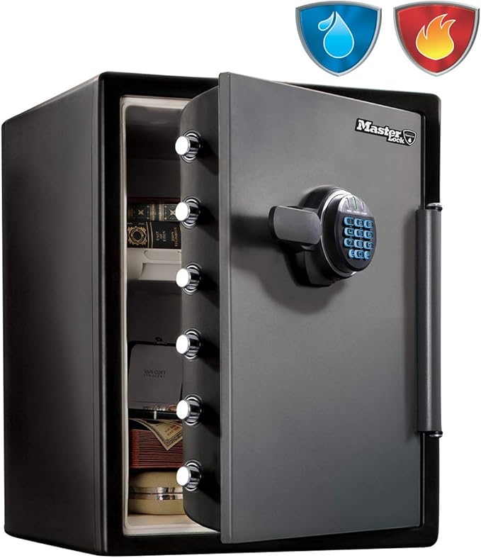 Master Lock LFW205FYC Fireproof Safe 56,5L [Fire & Water Resistant ...